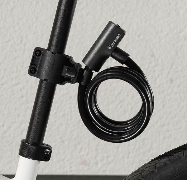 Замок велосипедный тросовый West biking, YP0705100