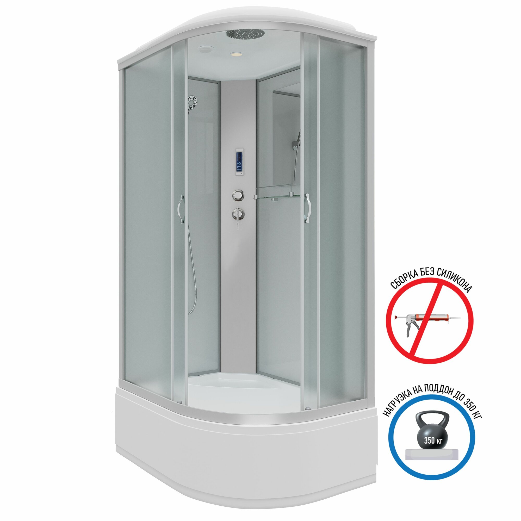 Душевая кабина Niagara Classic NG-2310-14LP (120х80х215) высокий поддон(40см), стекло матовое,4 места