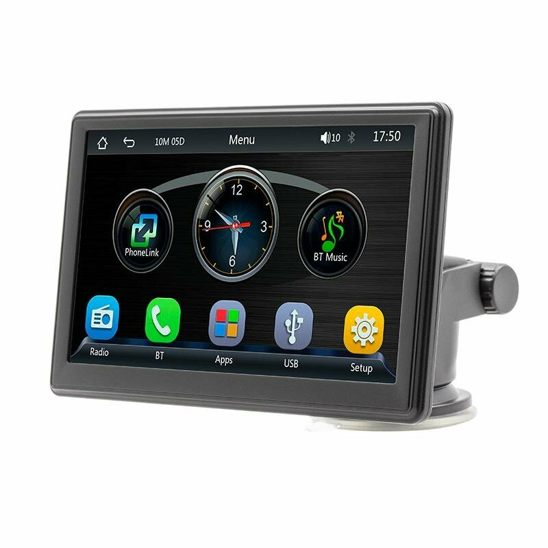 Автомагнитола 7 дюймов HD экран Bluetooth 5.0 CarPlay Android Auto FM AUX универсальная для автомобиля