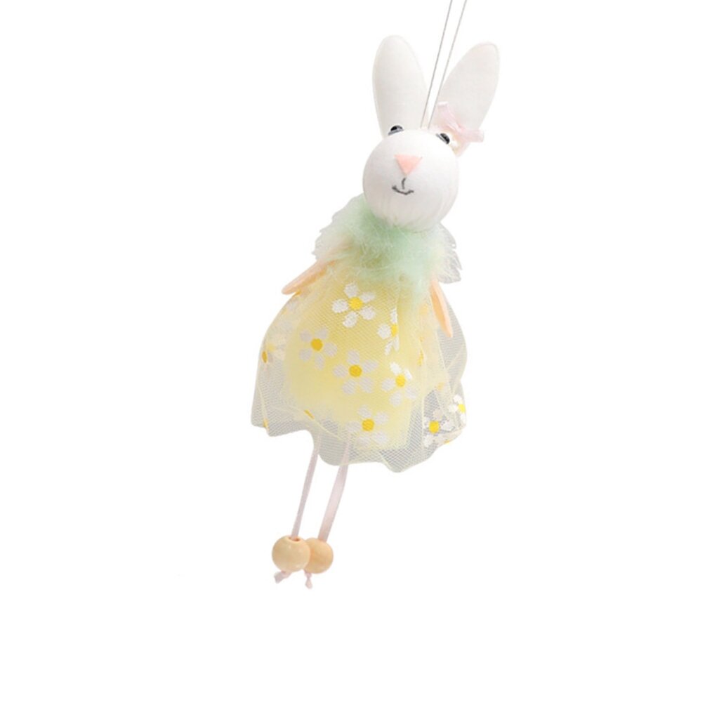 Украшение вечеринки, Пасхальная игрушка-кролик - желтый