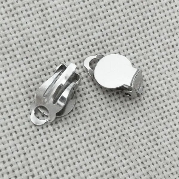 STENYA Клипсы для ушных сережек 10 штук rhodium plated