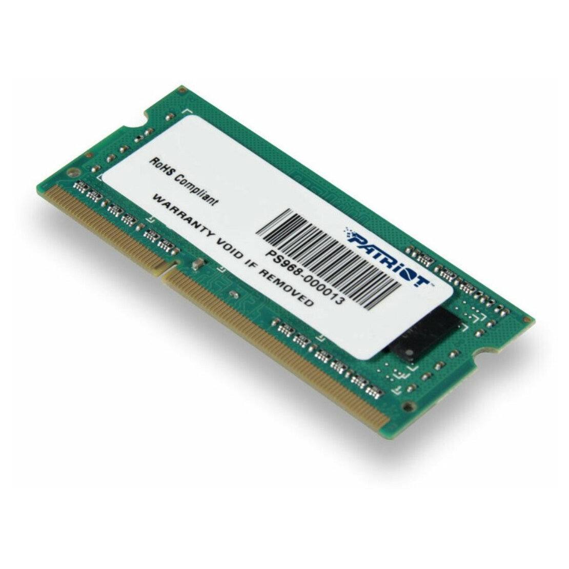 Оперативная память Patriot PSD34G160081S, DDR-3, SODIMM, 4096Mb