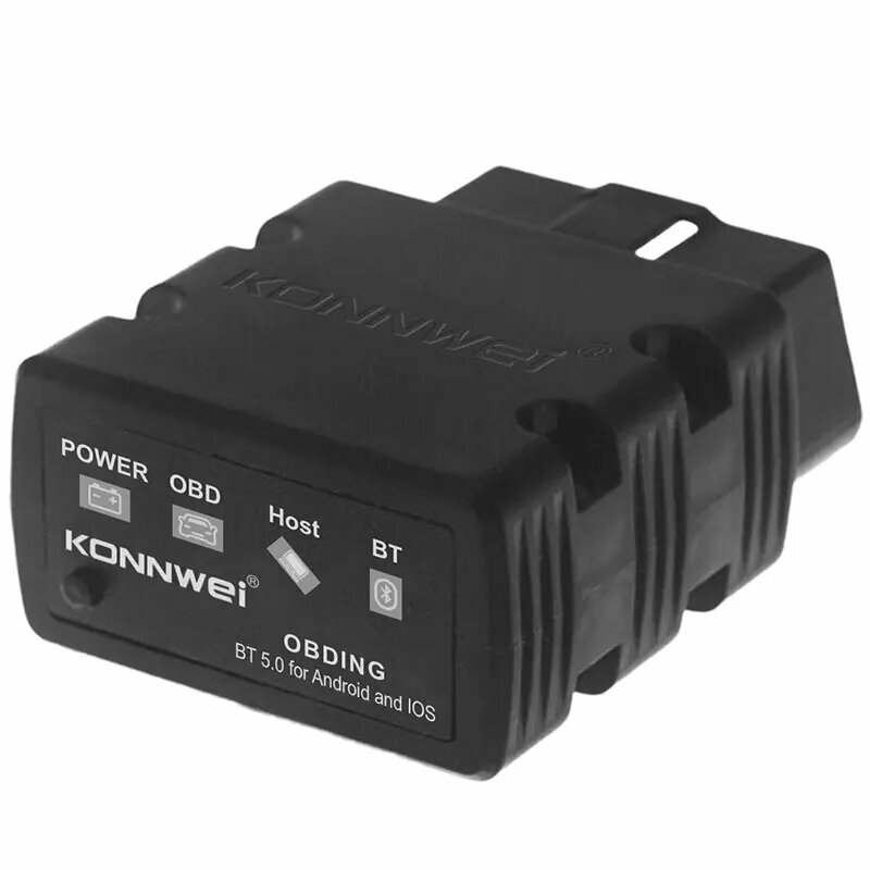 KONNWEI KW902 OBD2 ELM327 V1.5 Автоматический сканер Bluetooth 5.0 Автомобильный диагностический инструмент ELM 327 V 1 5 OBD 2-кодовый считыватель для Android/iOS Black
