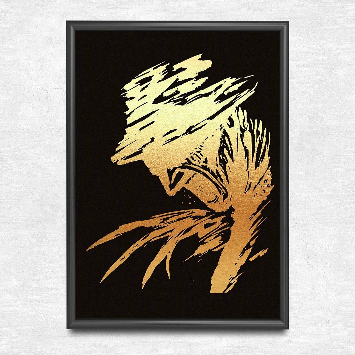 Постер Фредди Крюгер / Плакат Кошмар на улице Вязов, ужасы, хоррор. Декор для квартиры, дома, офиса, комнаты