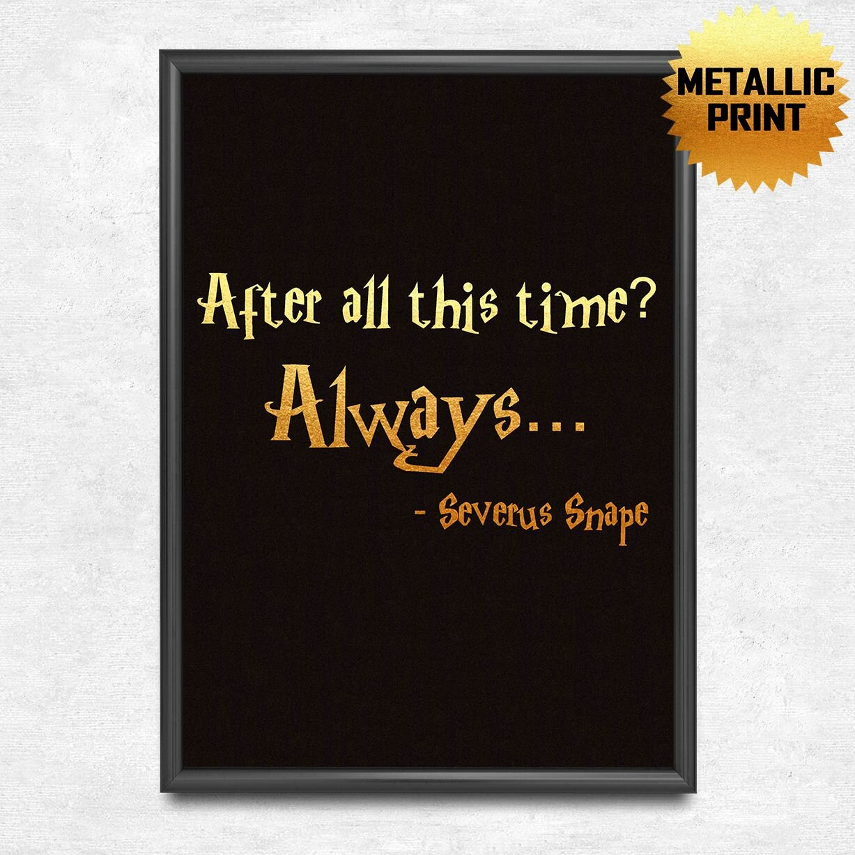 Постер Гарри Поттер. Постер с надписью. Always