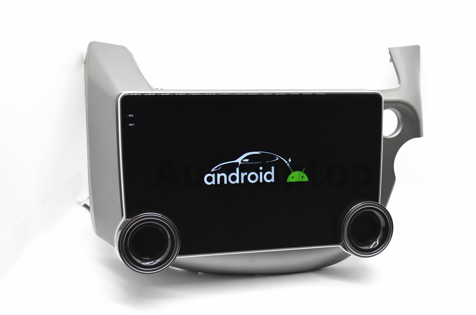 Большая магнитола Tesla 4 core 4/64 с крутилками Honda Jazz Fit Правый Руль 2008-2013, 10 дюймов