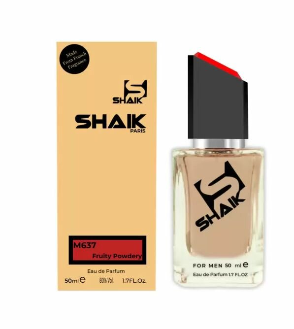 SHAIK PARIS M 637 Fruity Powdery 1 Million Elixir масляные мужские духи, парфюмерная вода мужская, туалетная вода для мужчин 50мл