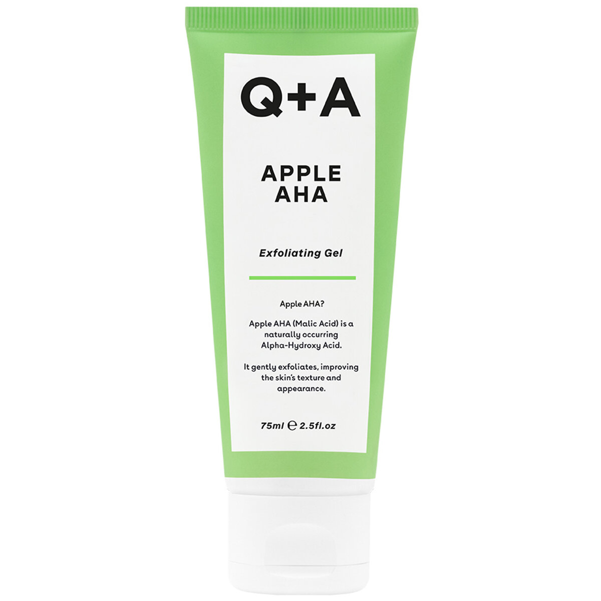 Гель отшелушивающий для лица Q+A Apple AHA Exfoliating Gel, 75 мл