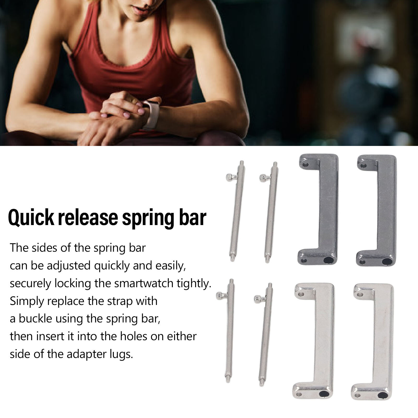 Соединитель для ремешка для часов, адаптер для ремешка для часов из нержавеющей стали, простая сборка, унисекс, аксессуар для часов для Xiaomi 26 мм на 22 мм