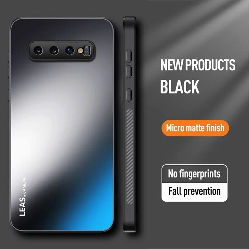 Чехол для Samsung Galaxy S10+ Black, матовый