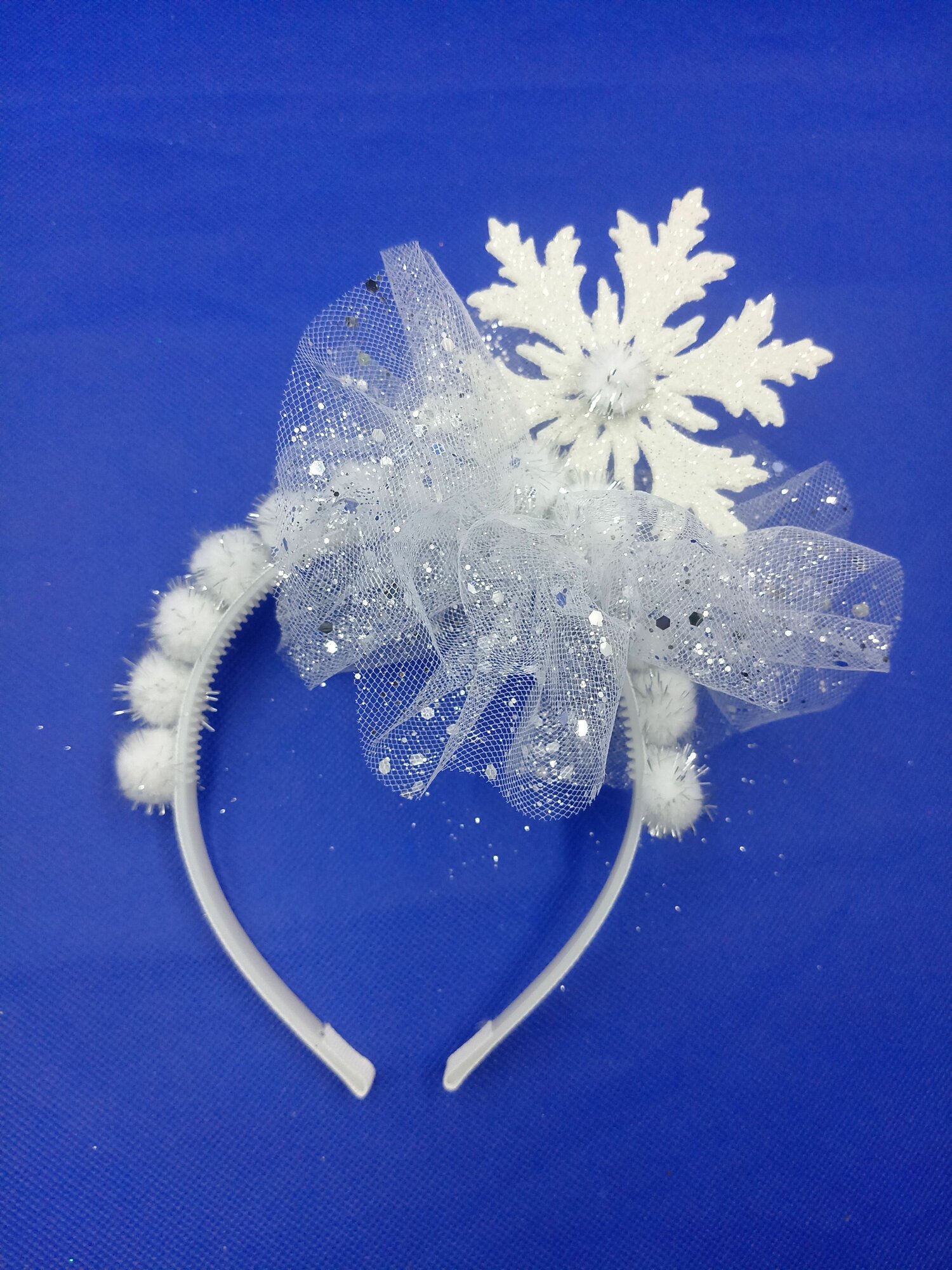 Карнавальный ободок змейки, снежинки , елочки