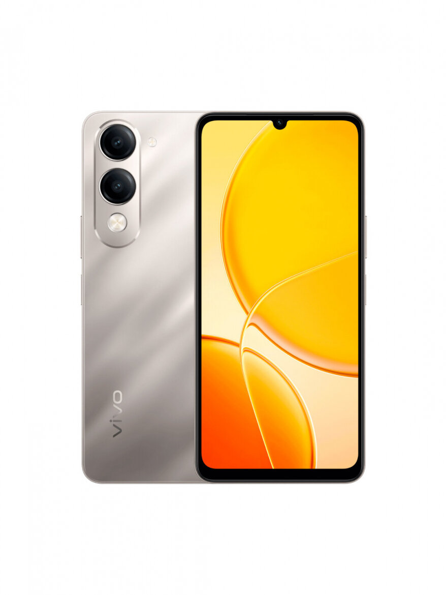 Смартфон Vivo Y04, 4/128Gb, Dual nano SIM, Global, Gold (Золотой)