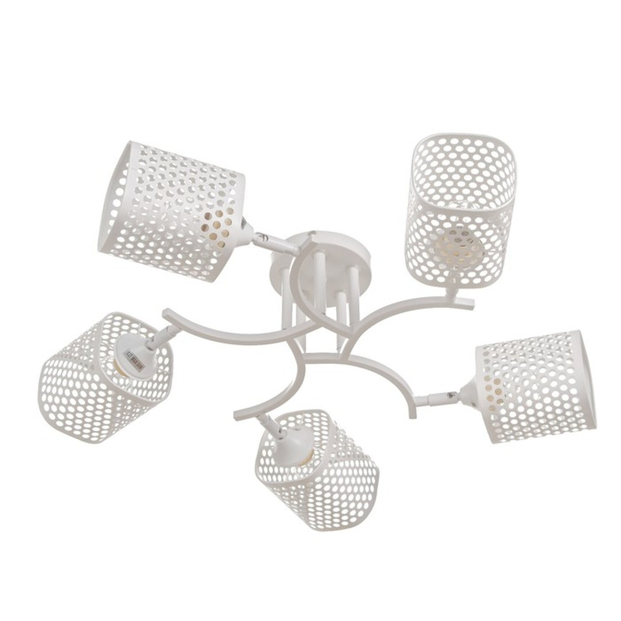 Люстра «Гвен», 5×60 Вт Е27, белый, 64×25×20 см