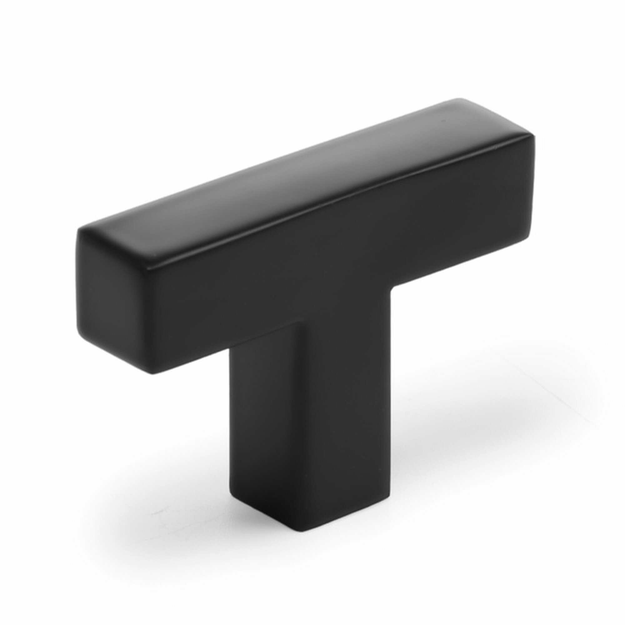 Ручка-кнопка CAPPIO SQUARE RSC008, нержавеющая сталь, цвет черный, 8 шт.