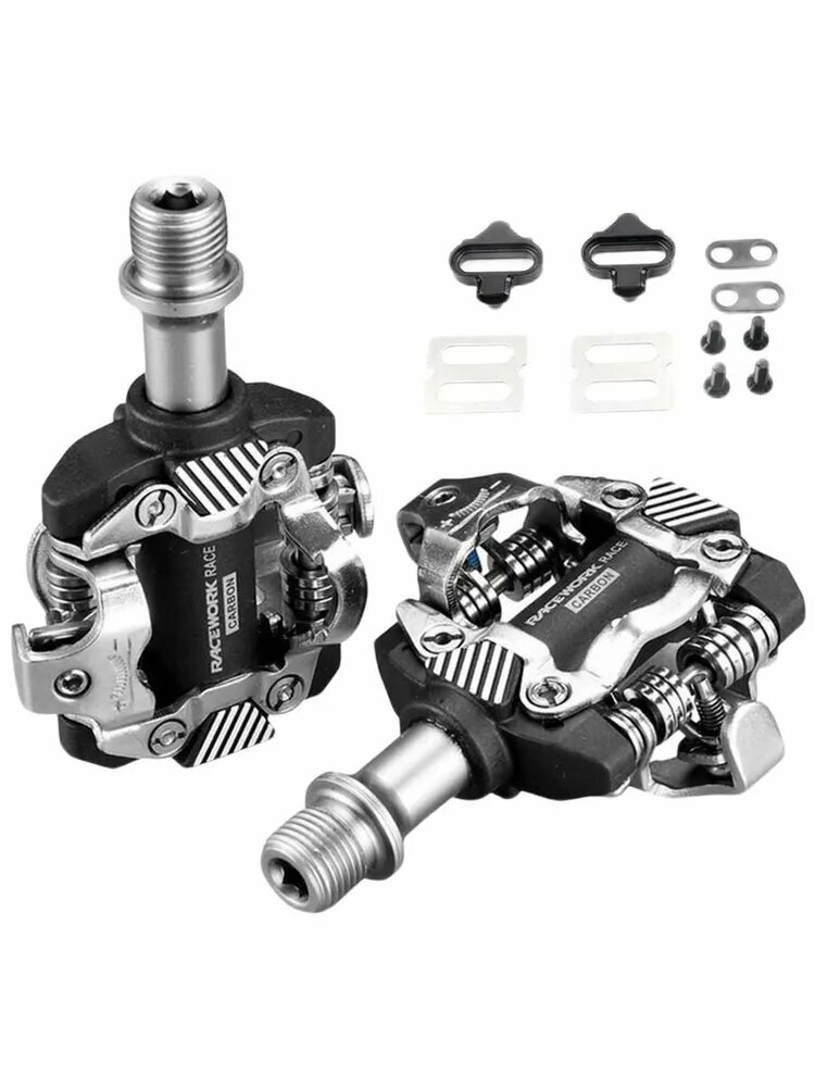 KNOW EASY-Педали велосипедные SHIMANO PD-M520, SPD с шипами, черные s t