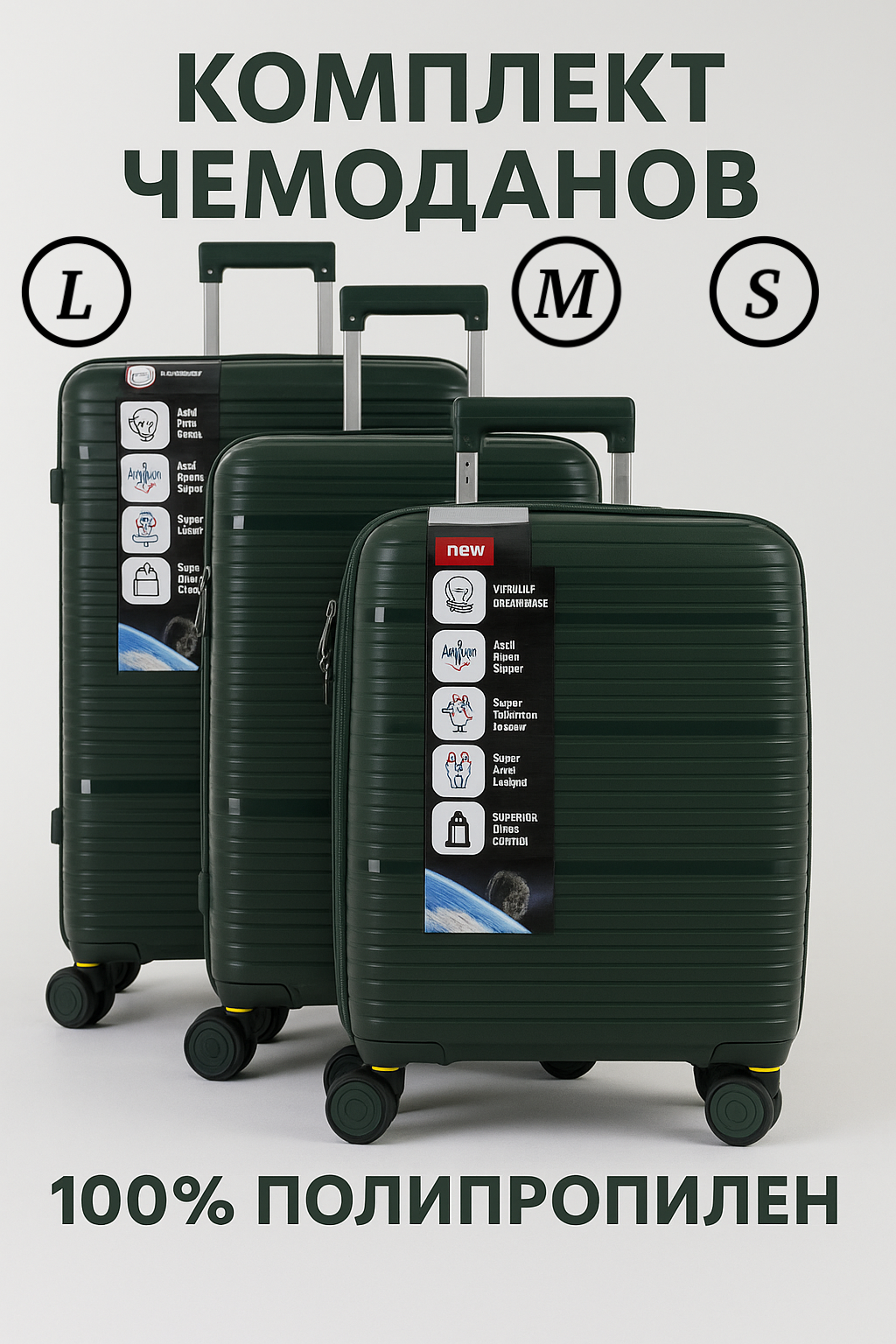 Комплект чемоданов 