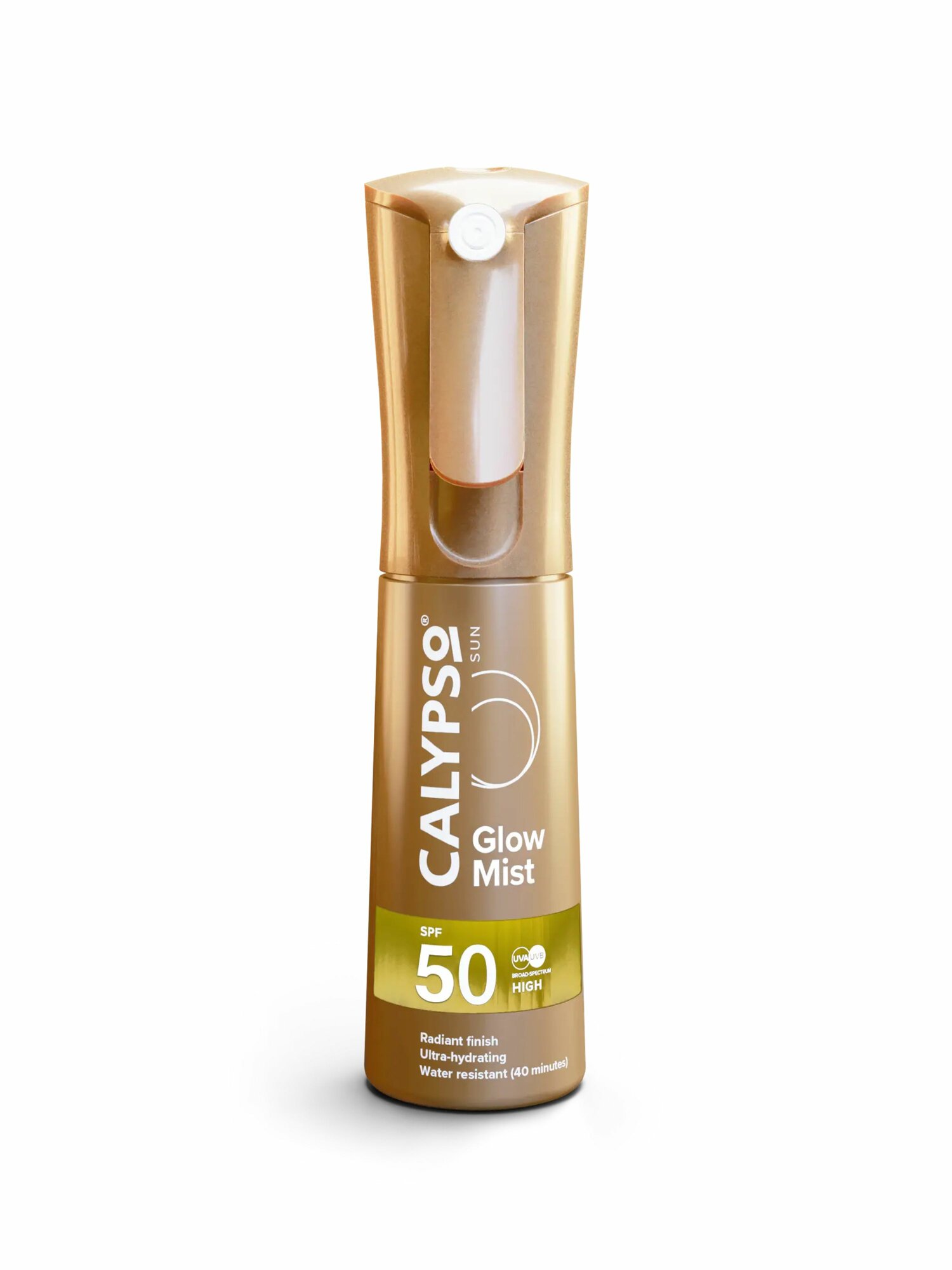 CALYPSO Солнцезащитный сияющий мист для тела Glow Mist SPF50