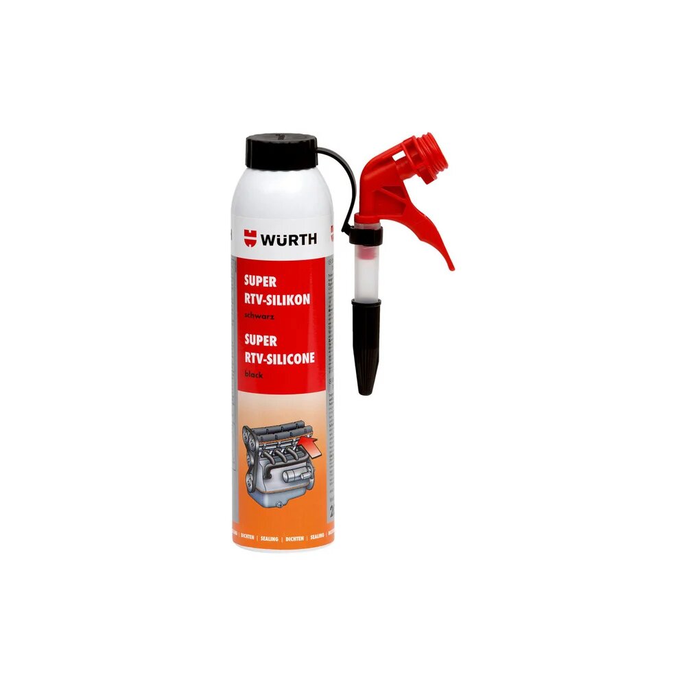 Wurth герметик-силикон.-RTV-ЧЁРНЫЙ-200МЛ 08933211 053 6 1893352200092 1