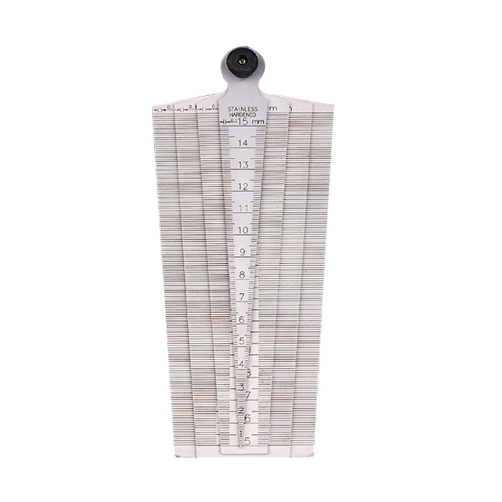 Клиновой щуп, линейка для измерения зазоров, конусный калибр, метрическая линейка с апертурой из нержавеющей стали, инструмент для измерения внутреннего диаметра