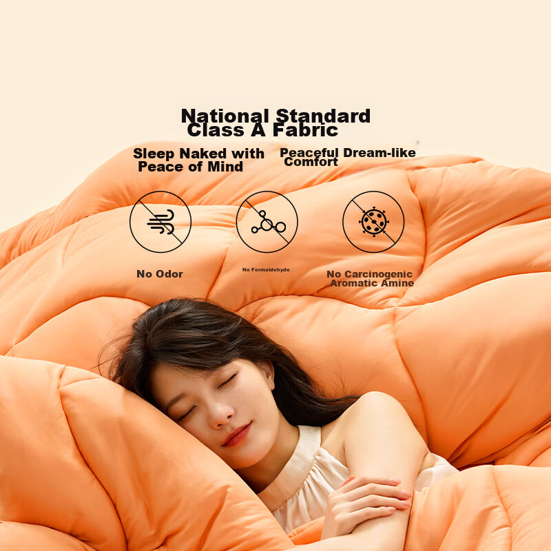 8H Heat-Retaining Antibacterial Class A White Flame Fiber Lazy Quilt Core, Spring And Autumn Comforter 4.1 Jin, 200*230cm, Blue