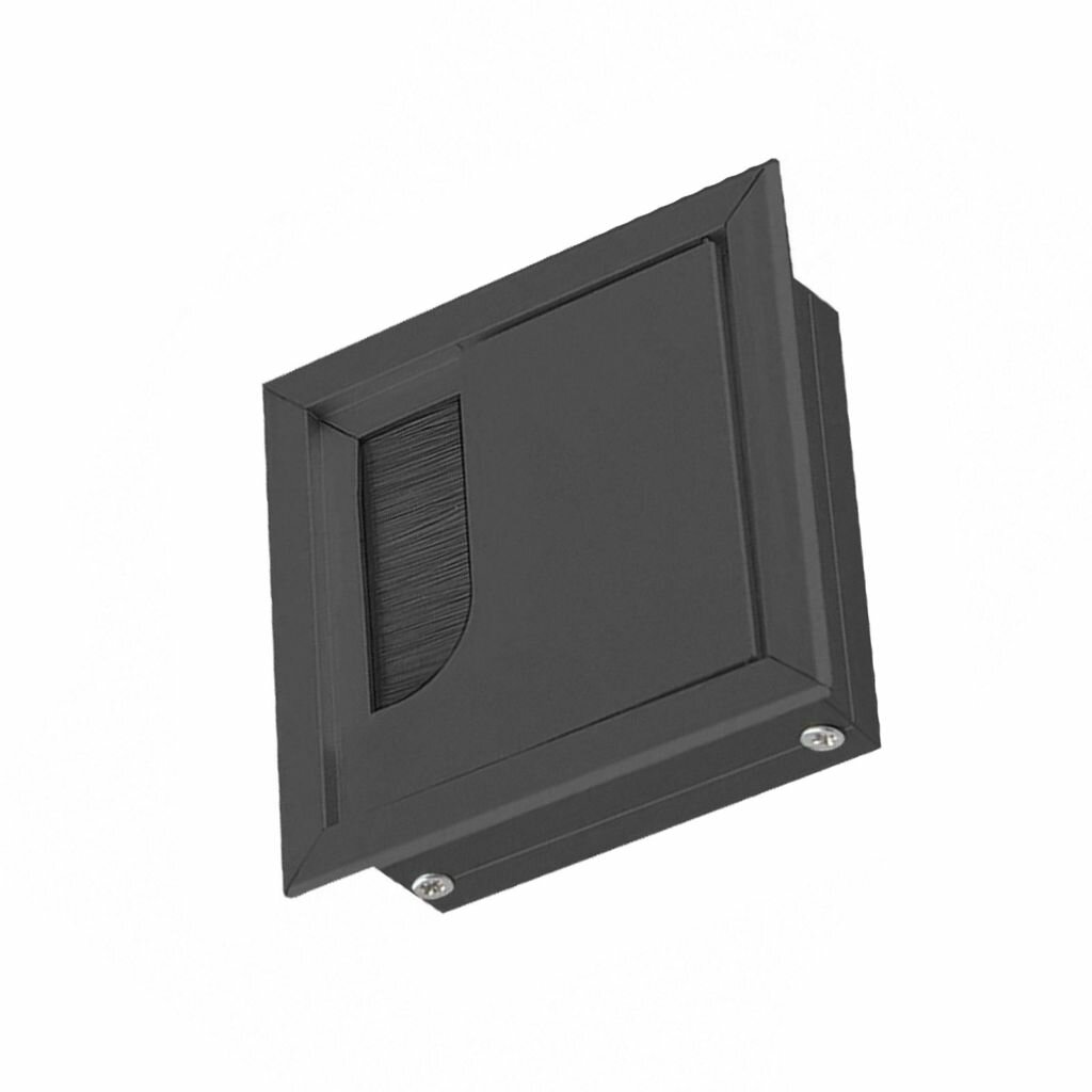 Подключение питания, Коробка для проводов на столе 80*80MM - черная