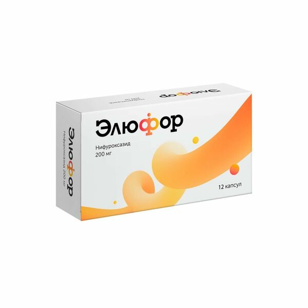 Элюфор капсулы 200мг 12шт