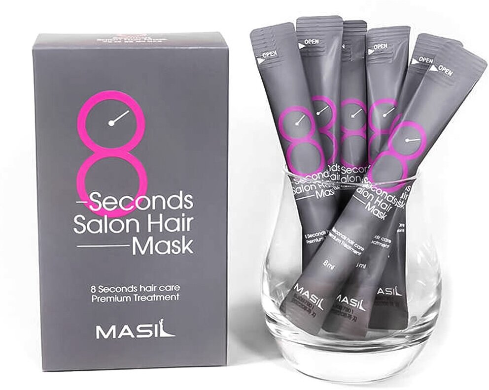 Masil / Маска для волос мгновенного действия 8 секунд 8 Second Salon Hair Mask пробник 8мл(20шт) Южная Корея