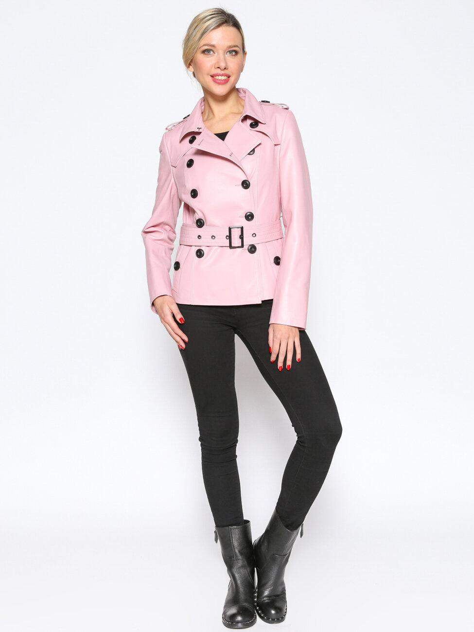 Куртка кожаная Осень-зима 2025