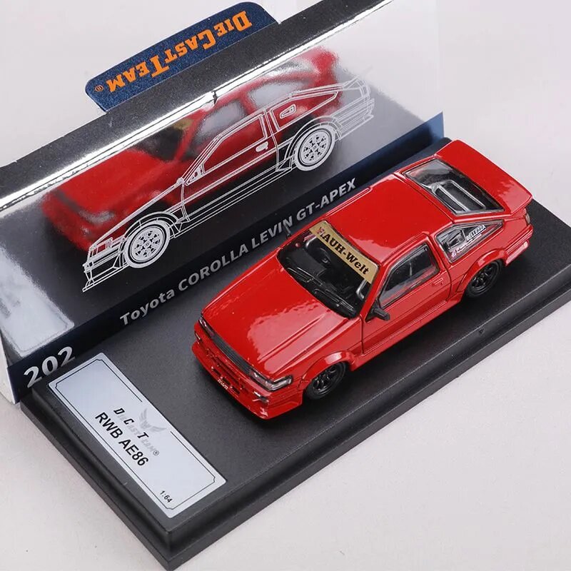 Миниатюрная модель автомобиля из литого металла Тойота Королла Левин GT-APEX модель автомобиля Игрушки 1:64 Toyota Corolla Levin GT-APEX