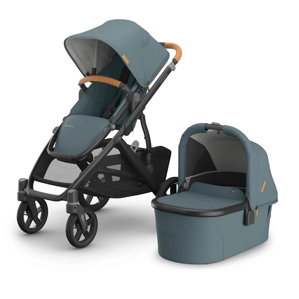 Детская коляска 2в1 UPPAbaby Vista V3, цвет Dillan (Синий), артикул производителя 0303-VIS-EU-DIL