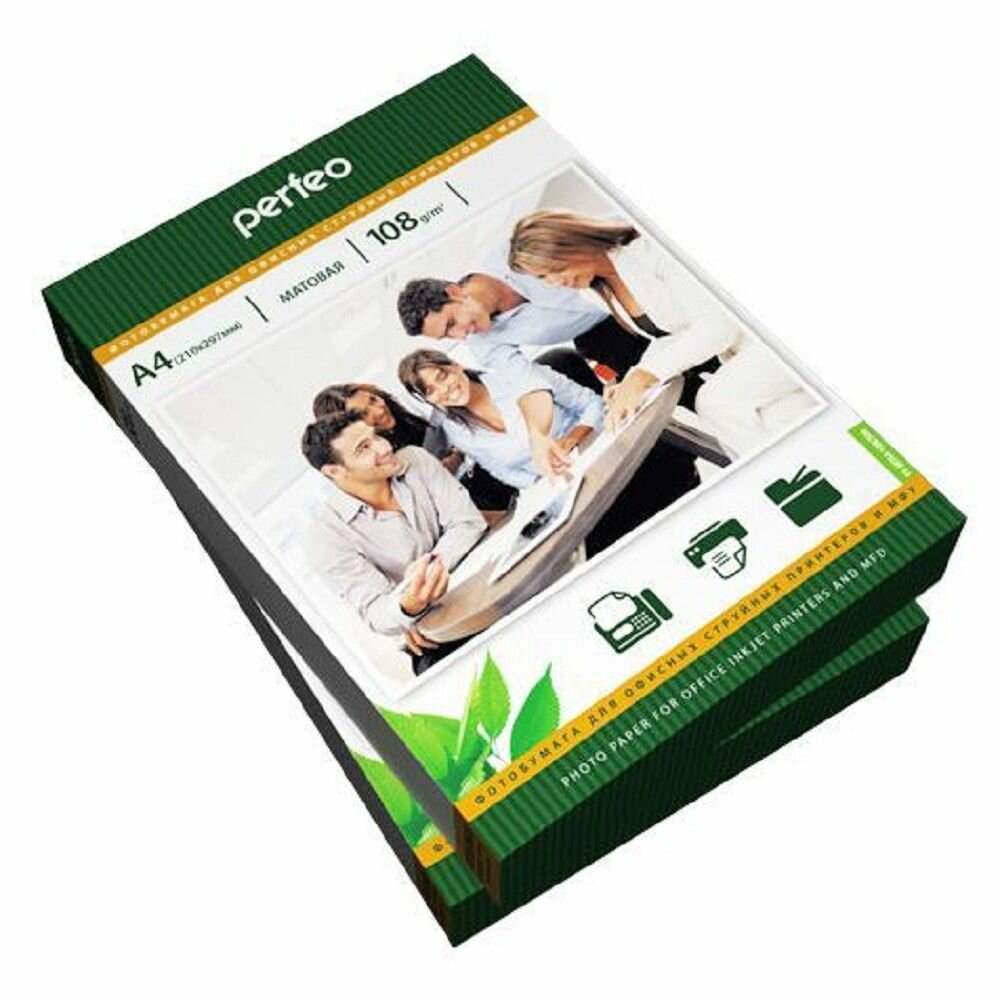 Perfeo PF-MTA4-108/100 Бумага Perfeo матовая 100л, A4 108 г/м2 (M05)