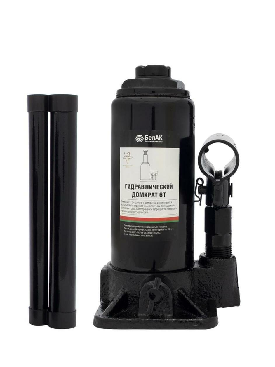 Домкрат гидравлический бутылочный 6 т / домкрат автомобильный 6 тонн БелАК БАК.00043