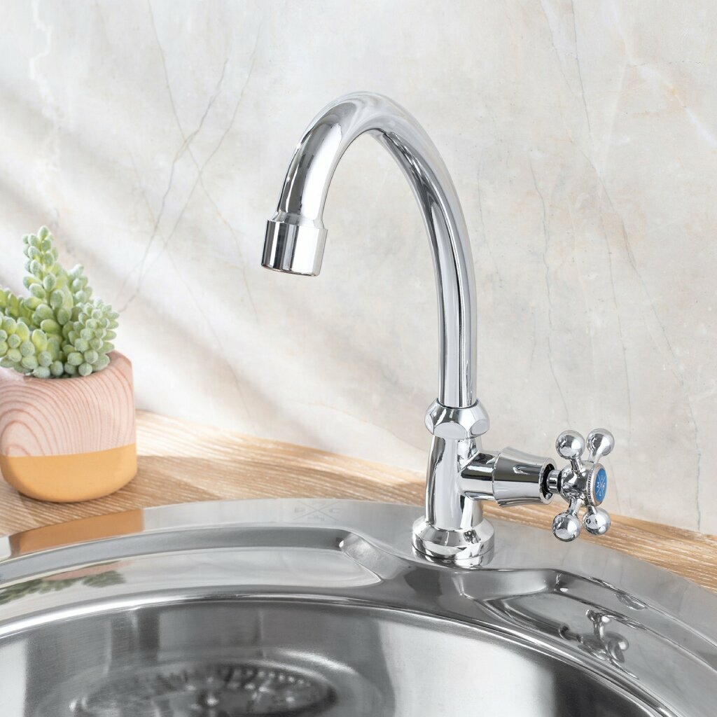 Смеситель для кухни, РМС, для одного типа воды, хром, SL79-269F-4