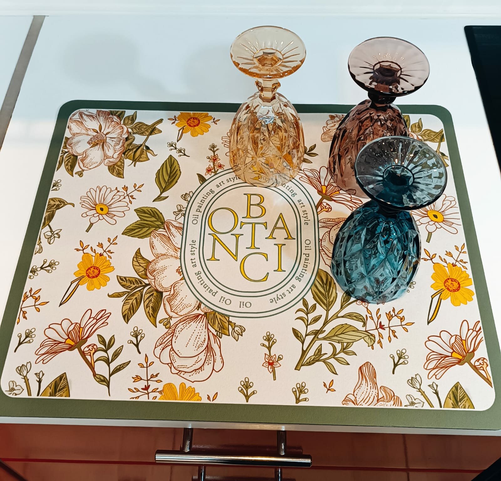 Коврик для сушки посуды, с диатомитом, из резины, микрофибры, 40х50 см