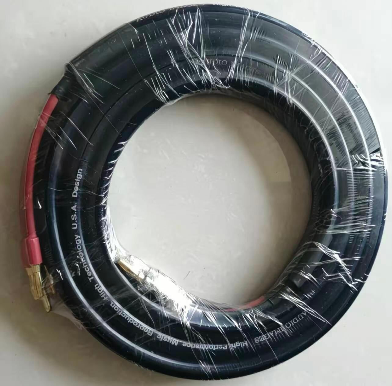 Акустический кабель, диаметр 120 мм, совместим с разъёмами типа банан, длина 2,2 м, 1 пара