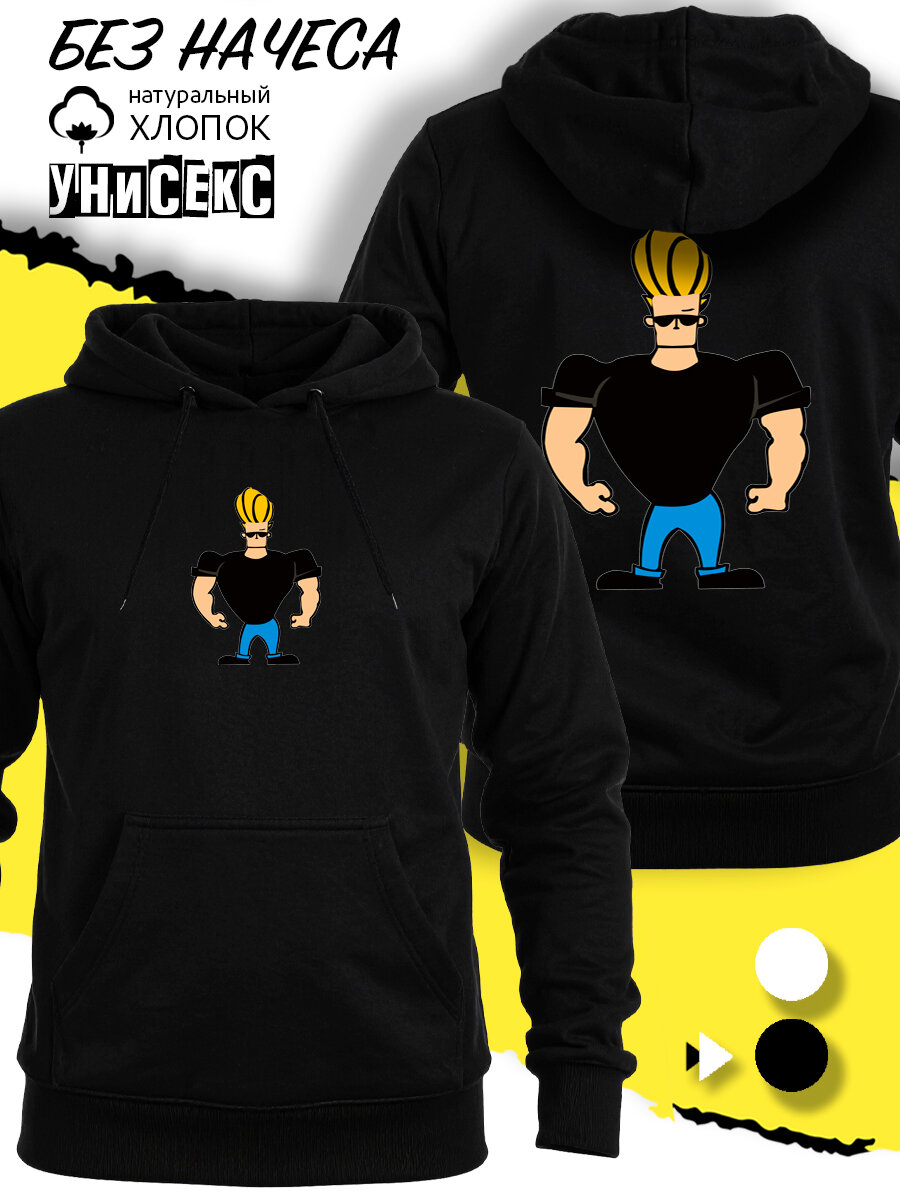 Худи Толстовка свитшот Джонни Браво Johnny Bravo