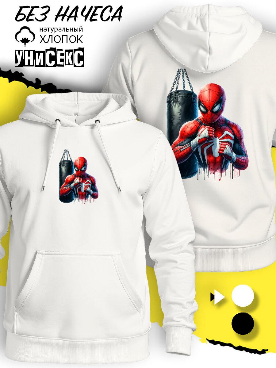 Худи Толстовка свитшот с Человеком Пауком Spider Man