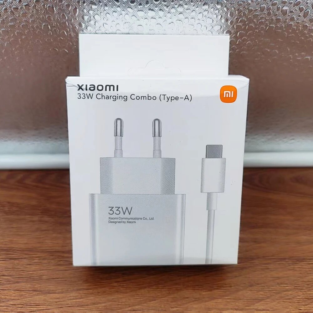 Оригинальное зарядное устройство Xiaomi Redmi Note 15 4G 33W EU Turbo Fast Charge для Mi 11 Lite, Pad 6, 5, Poco C85, Redmi 15C, Note 13R, 14, 12R