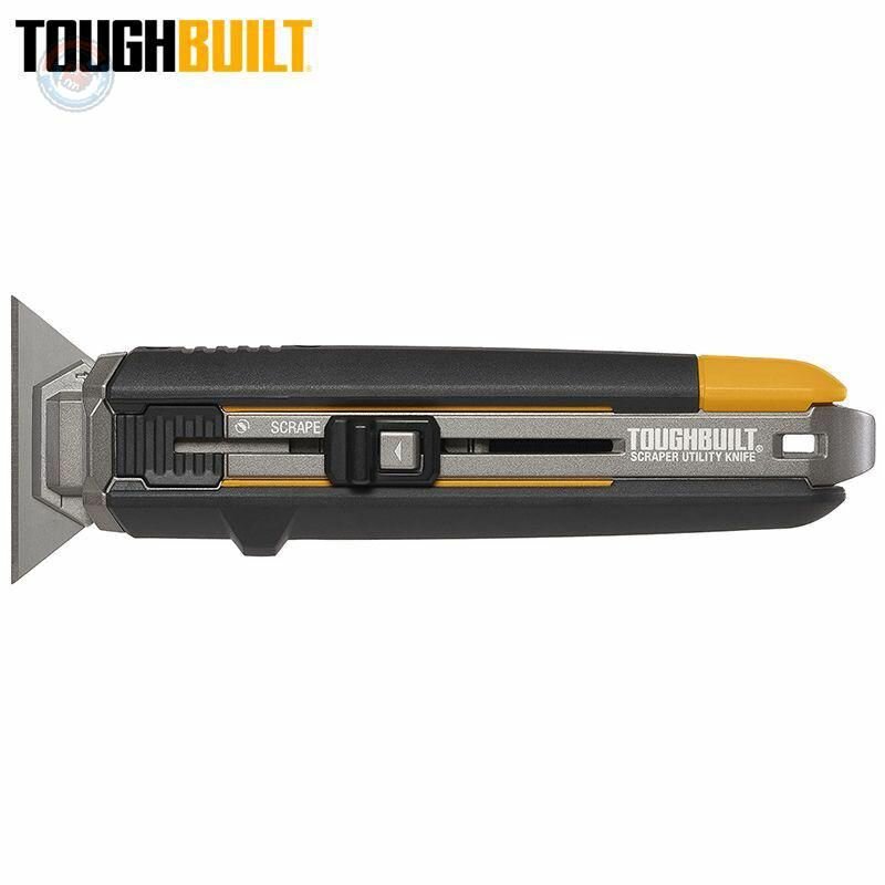 Универсальный нож-скребок ToughBuilt с 5 сменными лезвиями для резки картона, ковров и удаления краски, этикеток и клея
