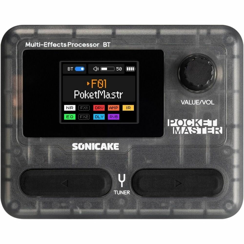 Sonicake Pocket Master Процессор Эффектов 9 Модулей,100 Ритмов/Пресетов, 20 Усил, Лупер Для Электрогитары