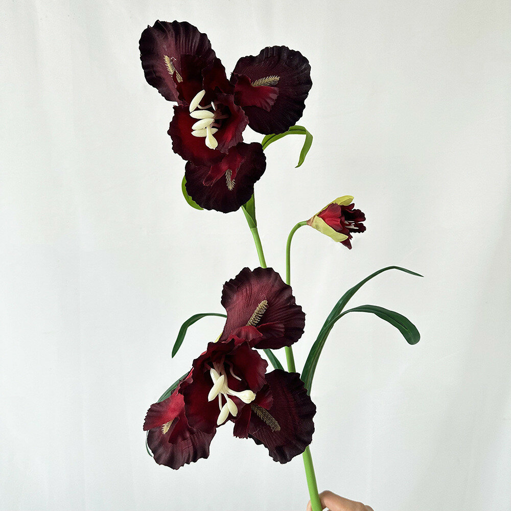 Artificial iris flower decor for hotels and special occasions