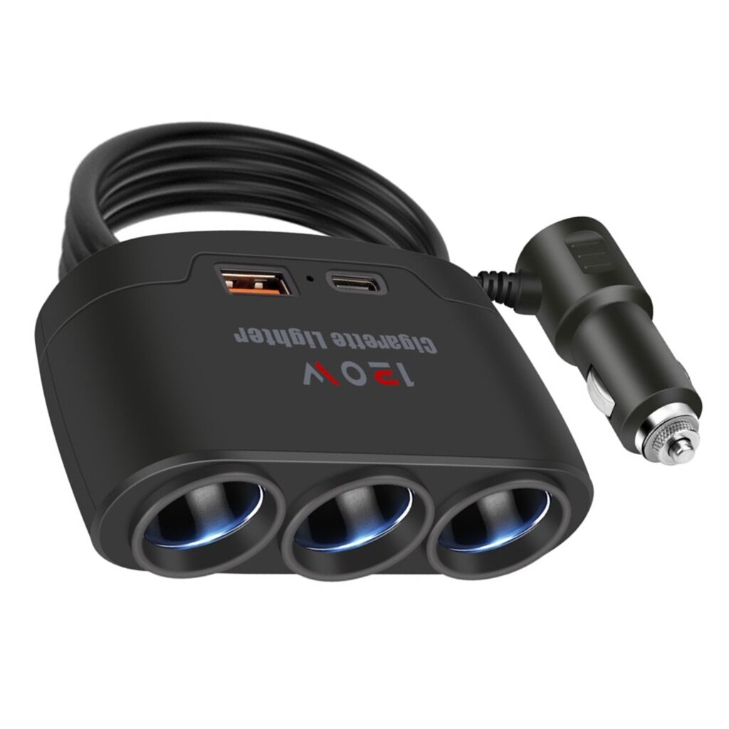 PD + USB Разъем 12V 24V Штекер Быстрой Зарядки Разветвитель Прикуривателя Type C USB Порт Телефона Адаптер Питания для Автомобильного Видеорегистратора