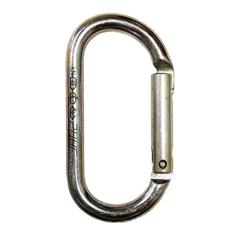 Карабин Ринг стальной овальный с прямой защелкой кейлок 22 кН