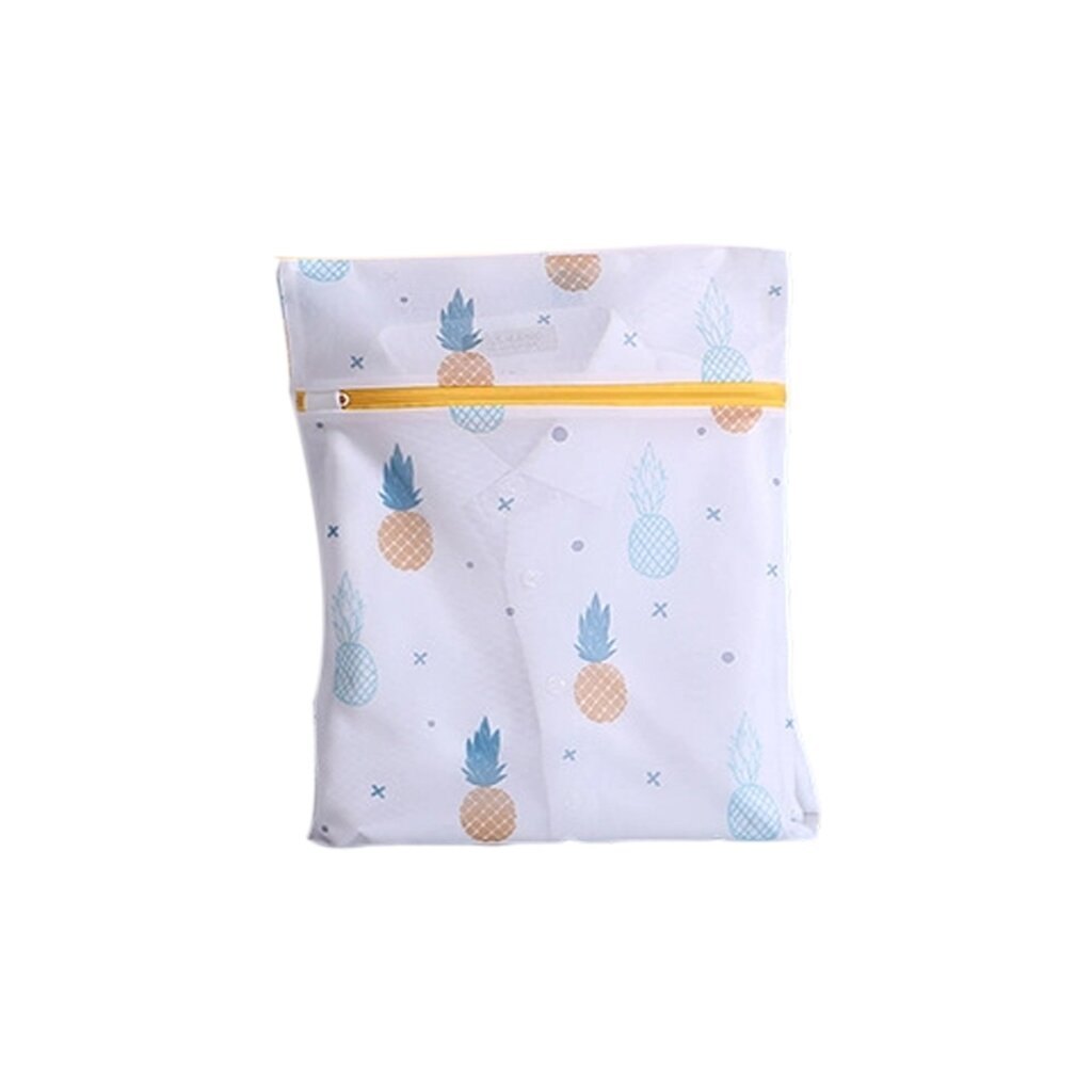 Напечатанный мешок для белья из мелкой сетки, утолщенный мешок из специальной сетки для стиральной машины с защитой от деформации-pineapple
