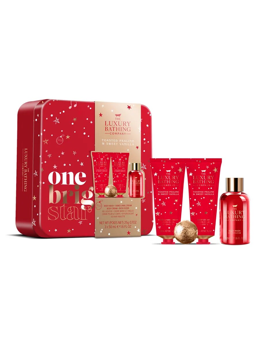 The Luxury Bathing Company/ Набор подарочный Праздничный сезон Обжаренный пралине и сладкая ваниль