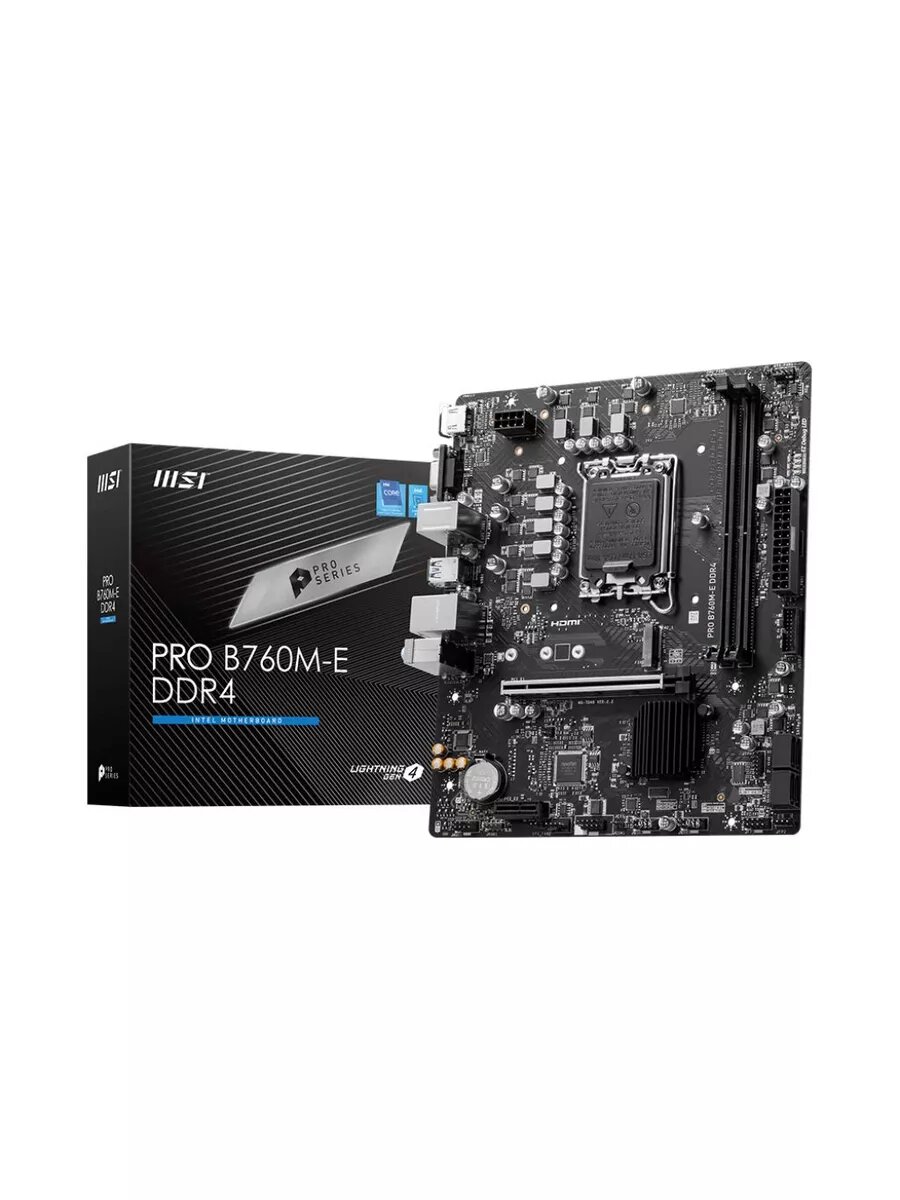 Материнская плата PRO B760M-E DDR4 DDR4, Micro-ATX
