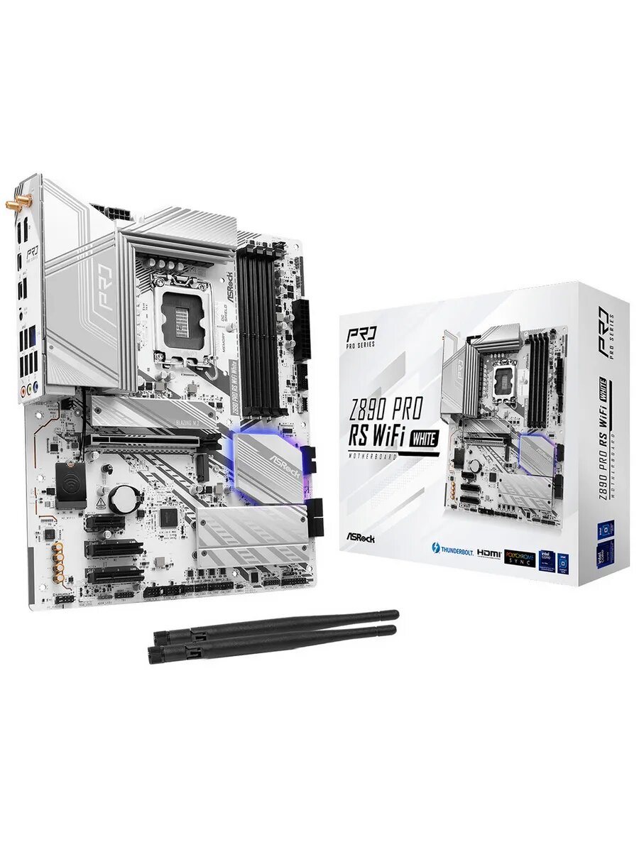 Материнская плата Z890 PRO RS WIFI WHITE LGA1851 Intel Z890