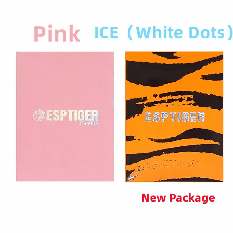 Накладки для мыши Esptiger Tiger ICE V2 Pink с белыми точками
