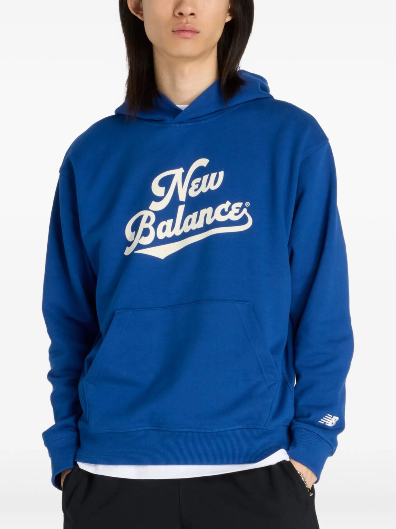 Худи New Balance, размер M, , синий