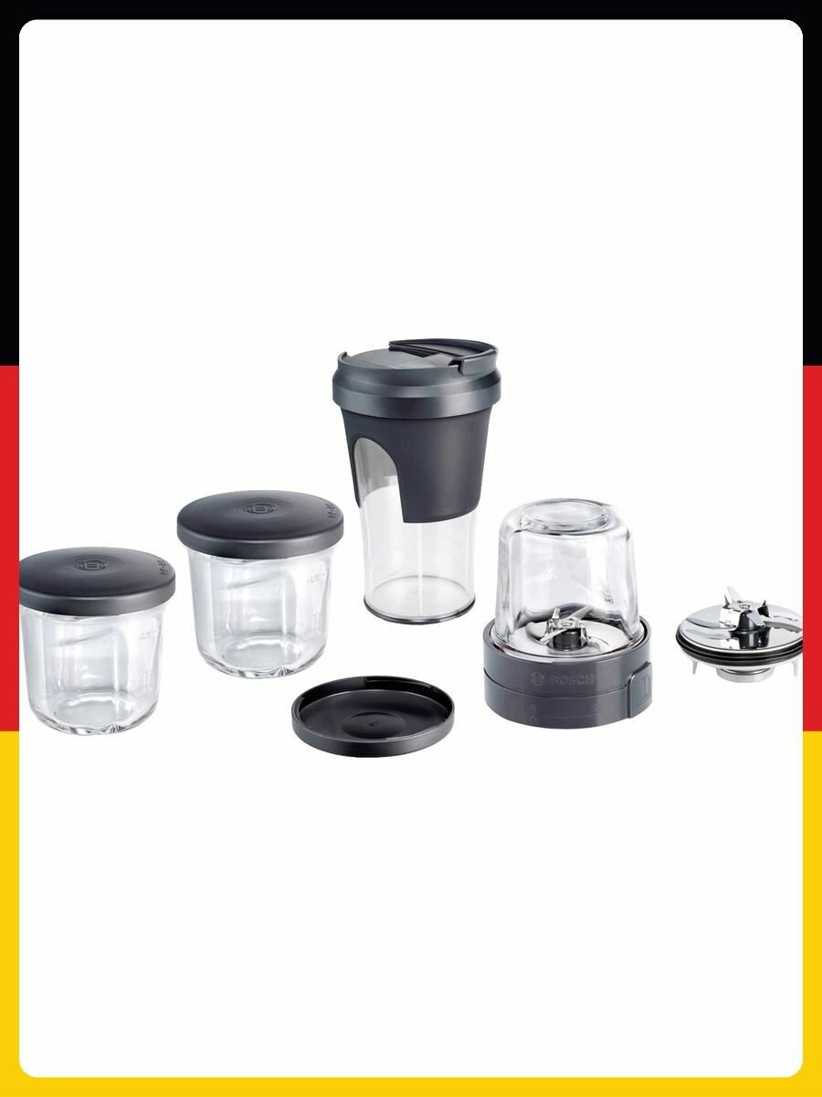 Кухонный комбайн Bosch Haushalt черный, прозрачный